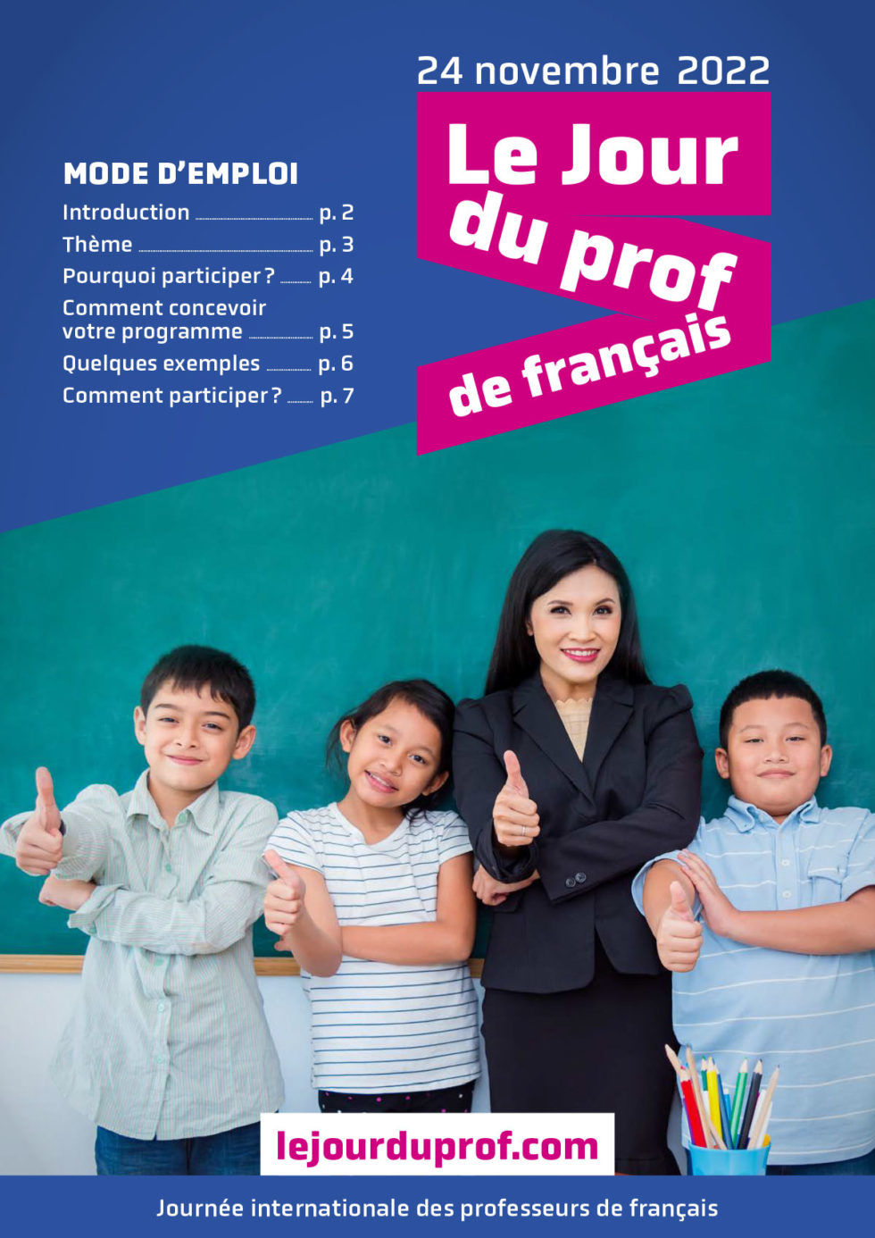 La journée internationale des professeurs de français | 24 novembre 2022